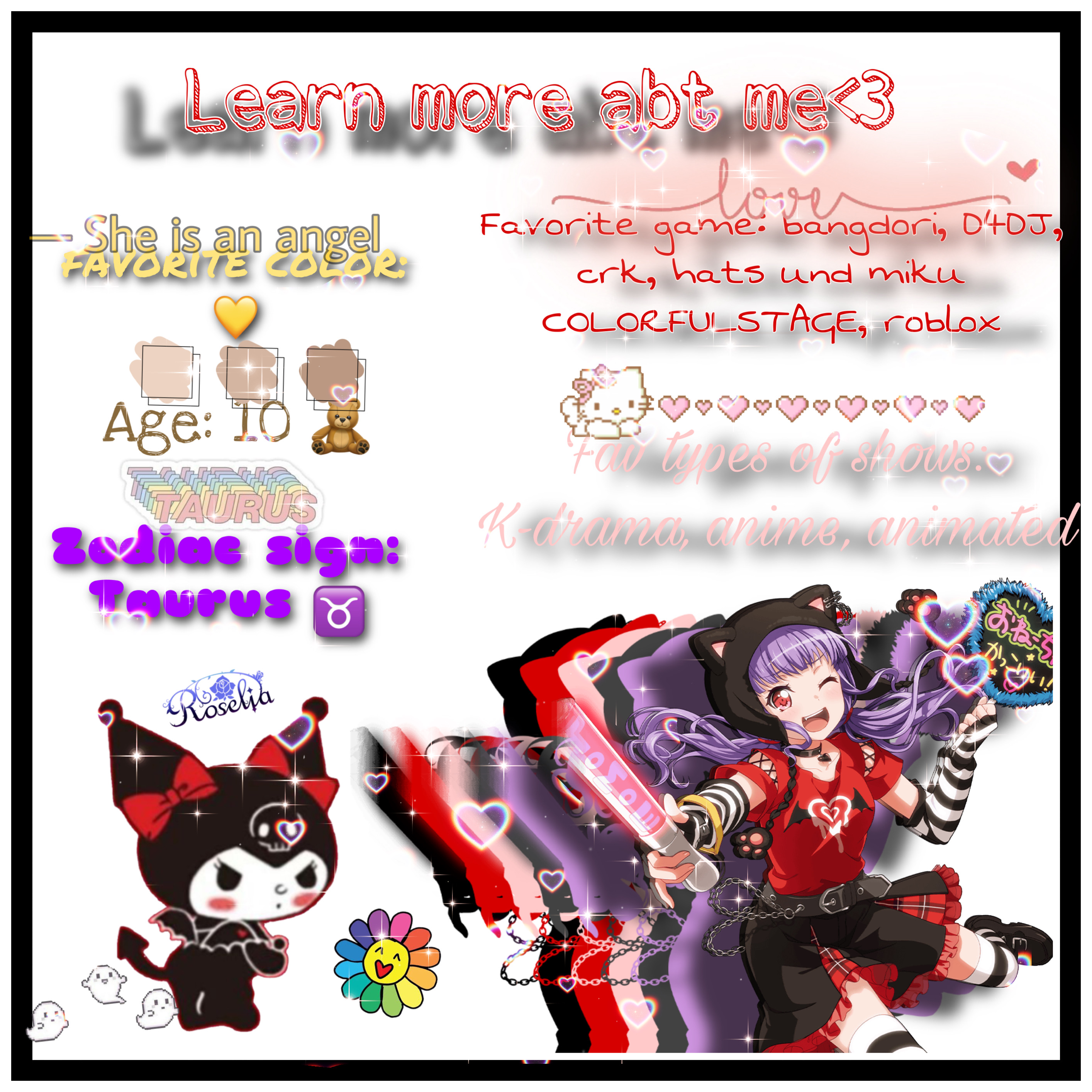 All abt me!!💟 | Feed | Community | Bandori Party - BanG Dream! Girls ...