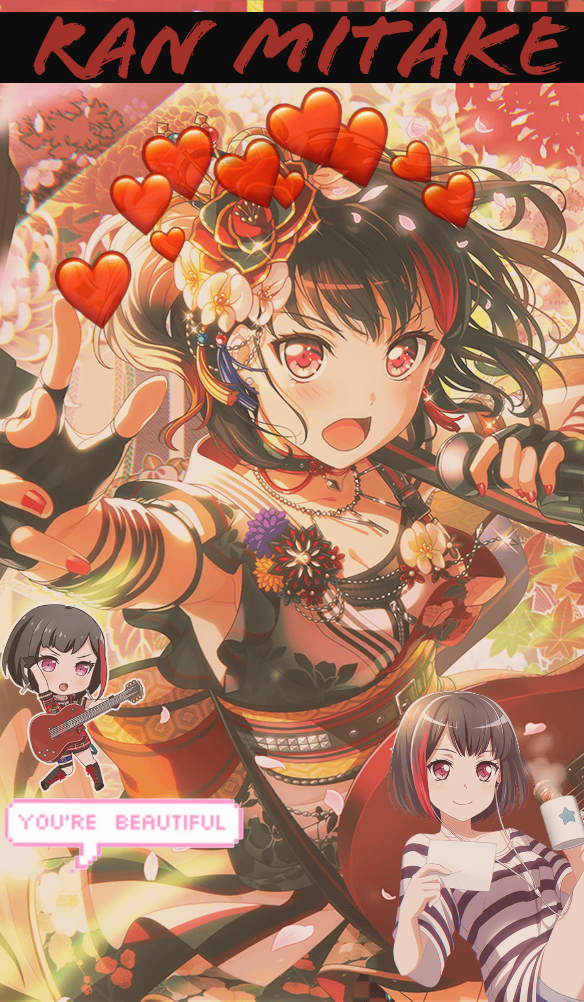 Here are my first requests for bandori! I used stickers for these too ...