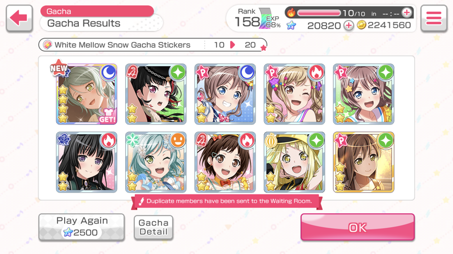 Today was my revenge day on this gacha. Last year I had none of the ...