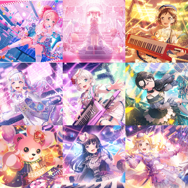 Cards list | Icons (Quick add) | Cards list | Girls Band Party ...