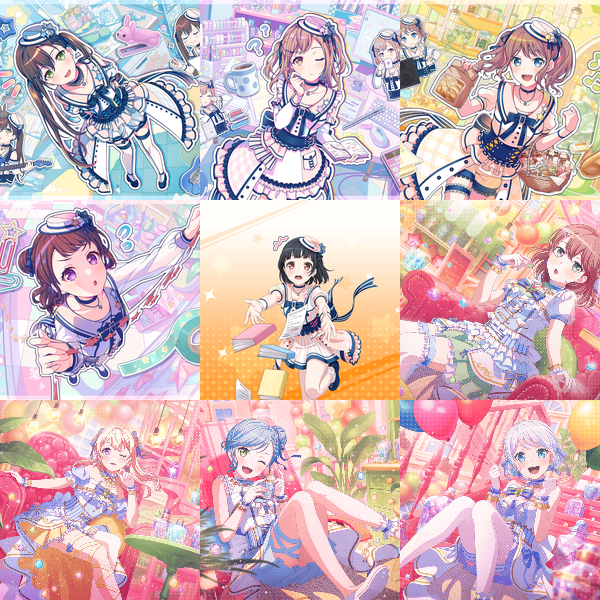 Cards list | Icons (Quick add) | Cards list | Girls Band Party ...